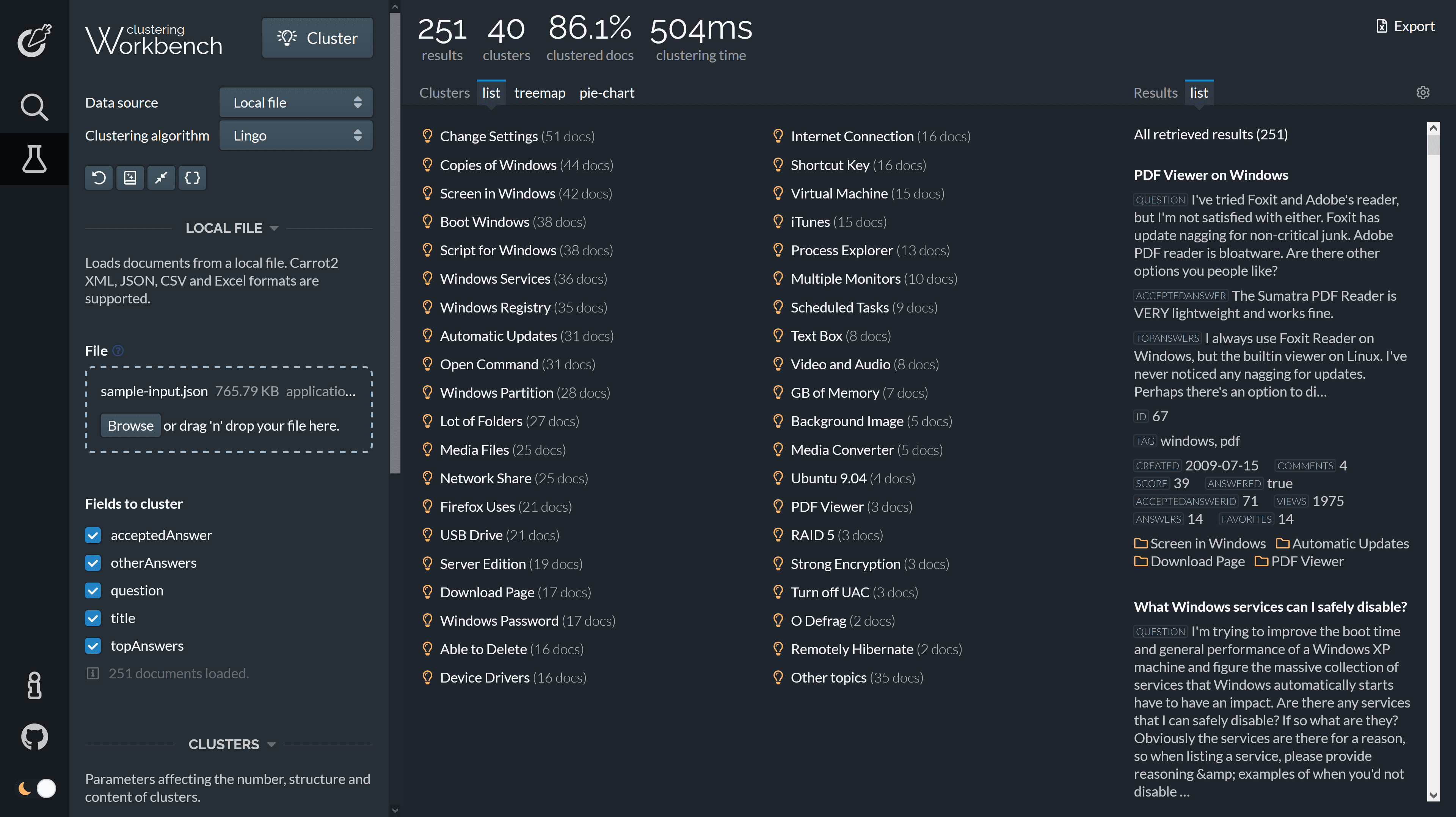 Carrot2 4.1.x - Carrot2 docs